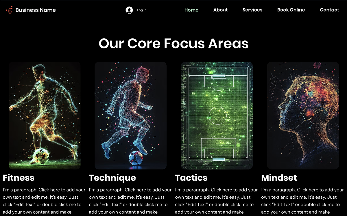 Own The Field | Wix Marketplace | Wix.com